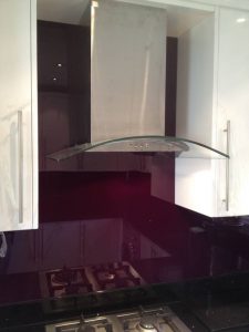 Deep purple splashbacks uk - Glass360 - Specialist and Bespoke Glass